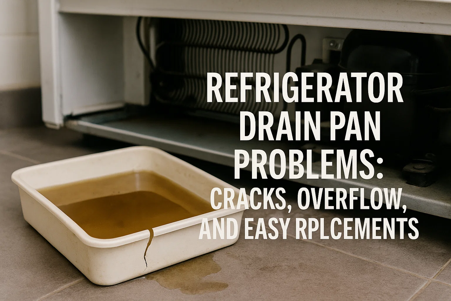 Refrigerator Drain Pan Problems: Fix Cracks & Overflow