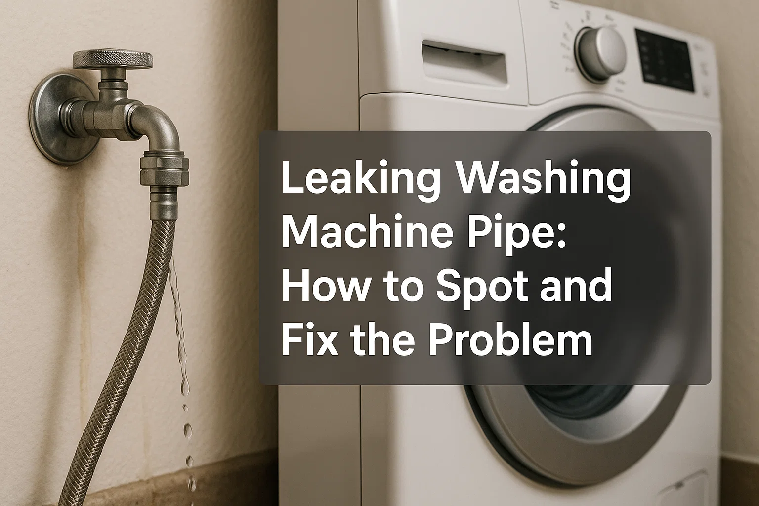 Leaking Washing Machine Pipe Diagnose & Fix Fast | Express Repair NY