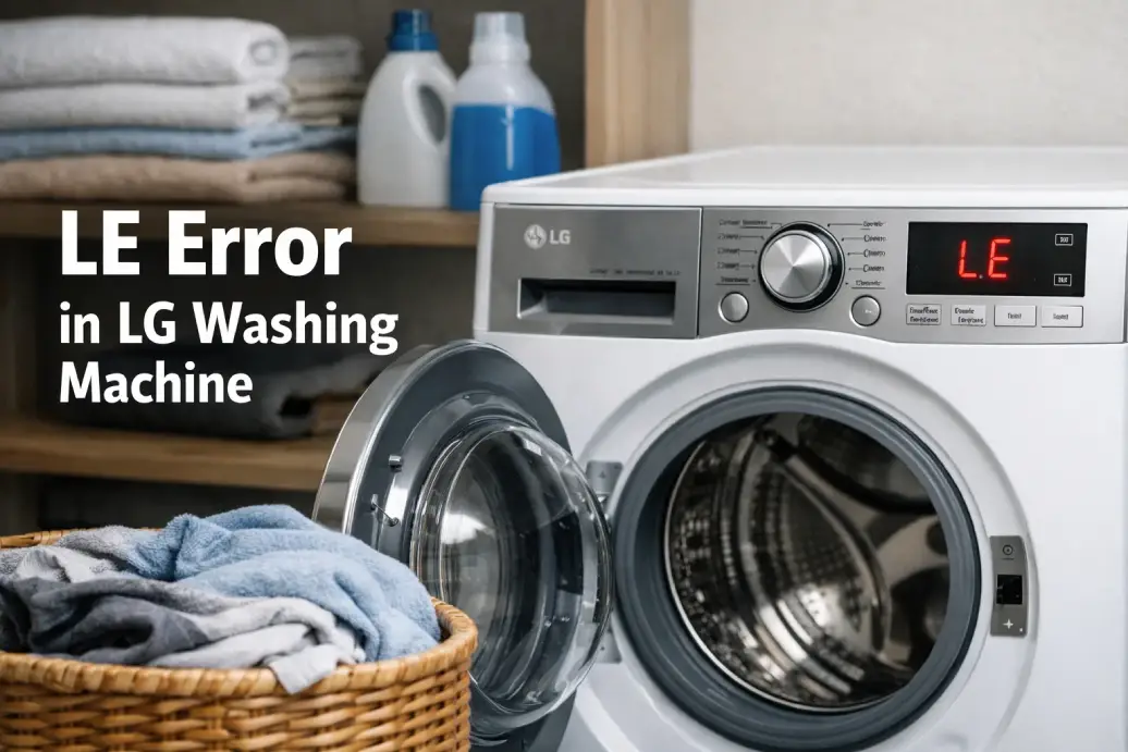 LE Error in LG Washing Machine – Causes and Easy Fix Guide
